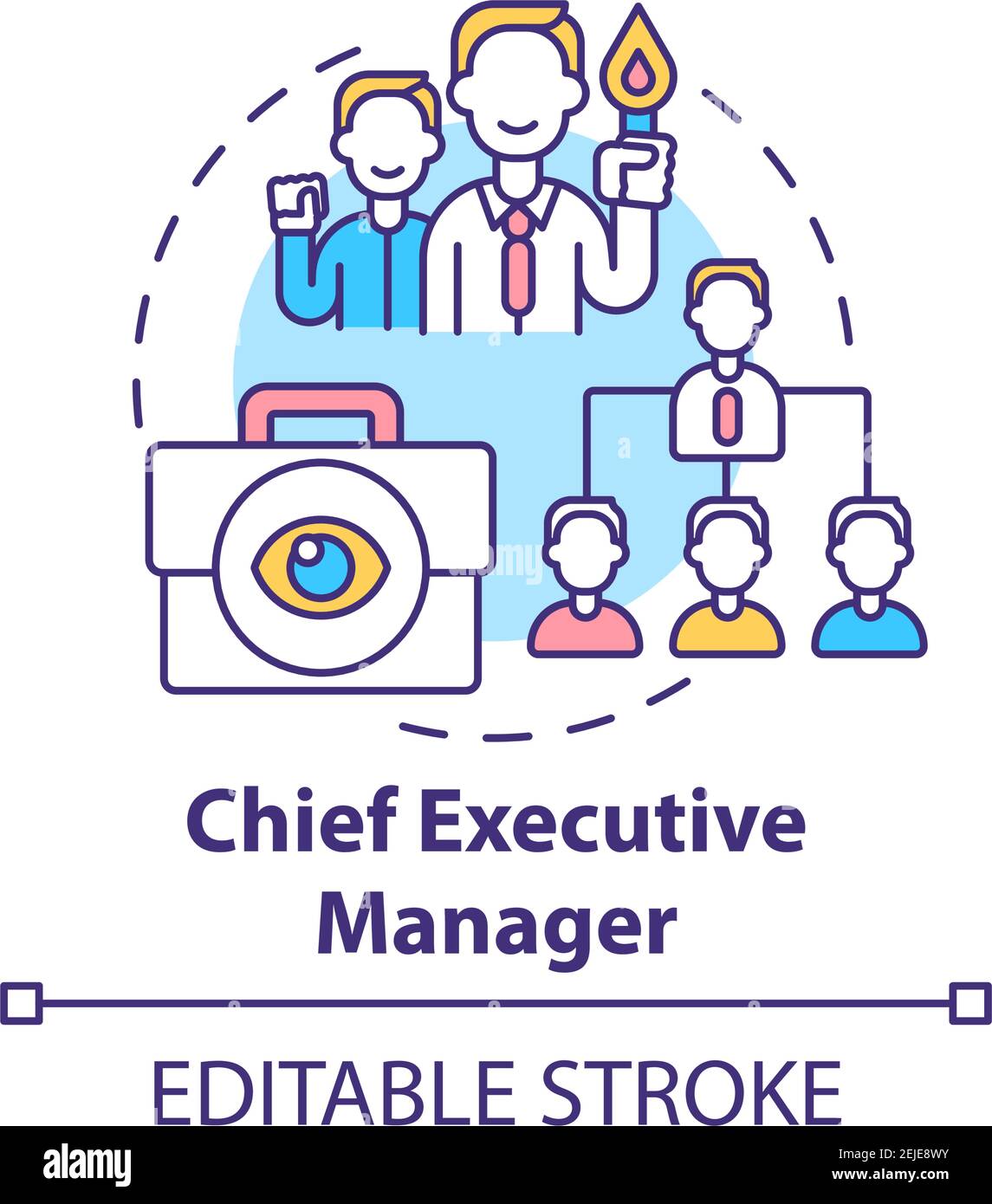 Chief executive manager concept icon Stock Vector Image & Art - Alamy