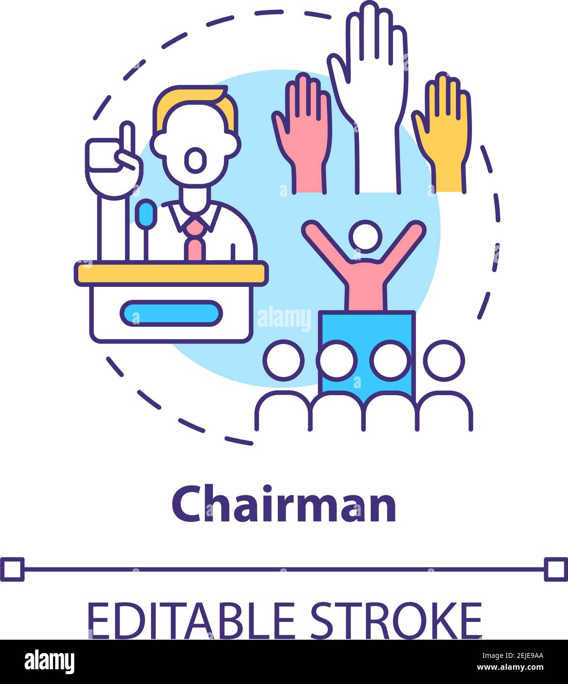 Chairman concept icon Stock Vector Image & Art - Alamy