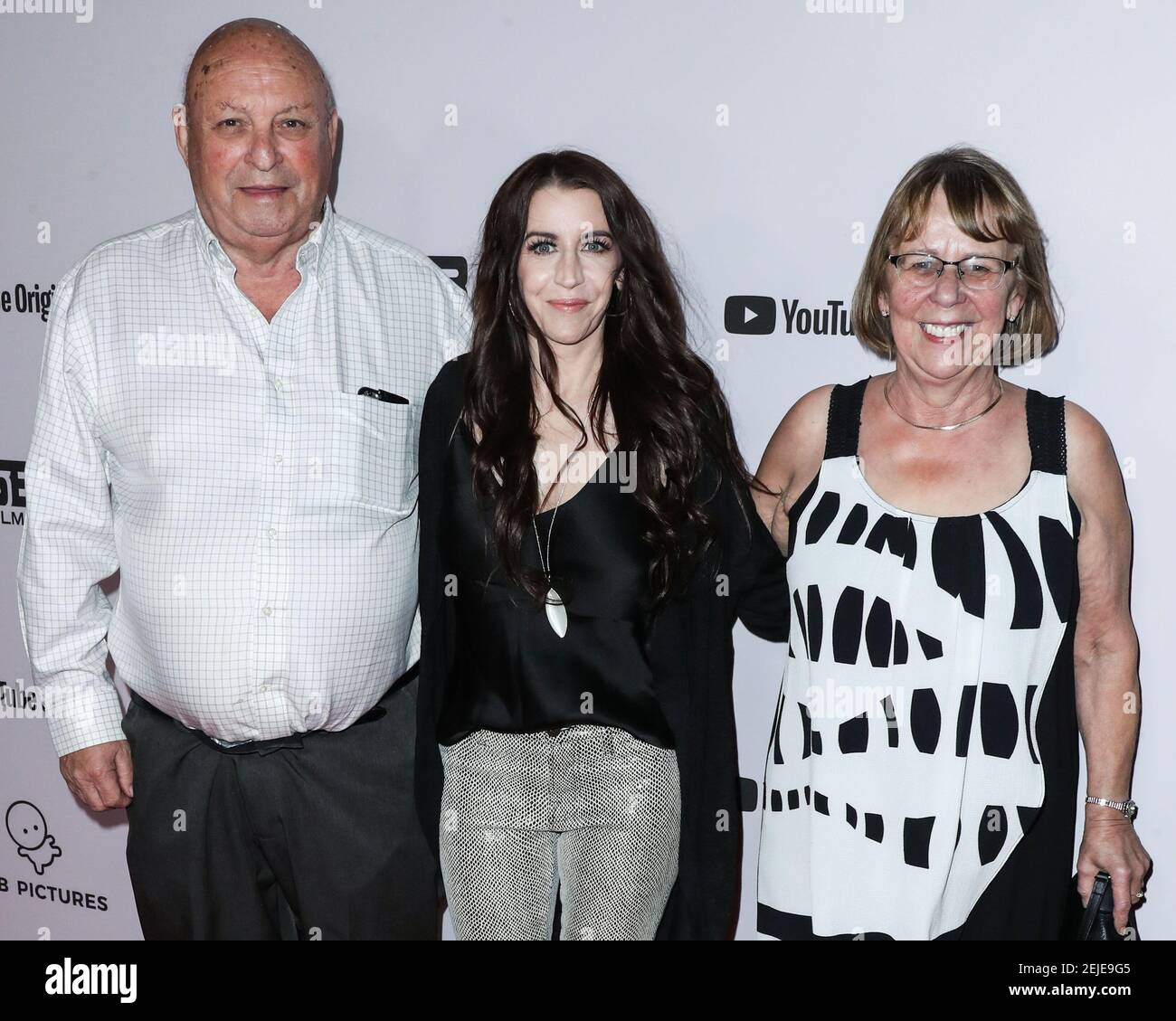 WESTWOOD, LOS ANGELES, CALIFORNIA, USA - JANUARY 27: Bruce Dale, Pattie Mallette and Diane Dale ...