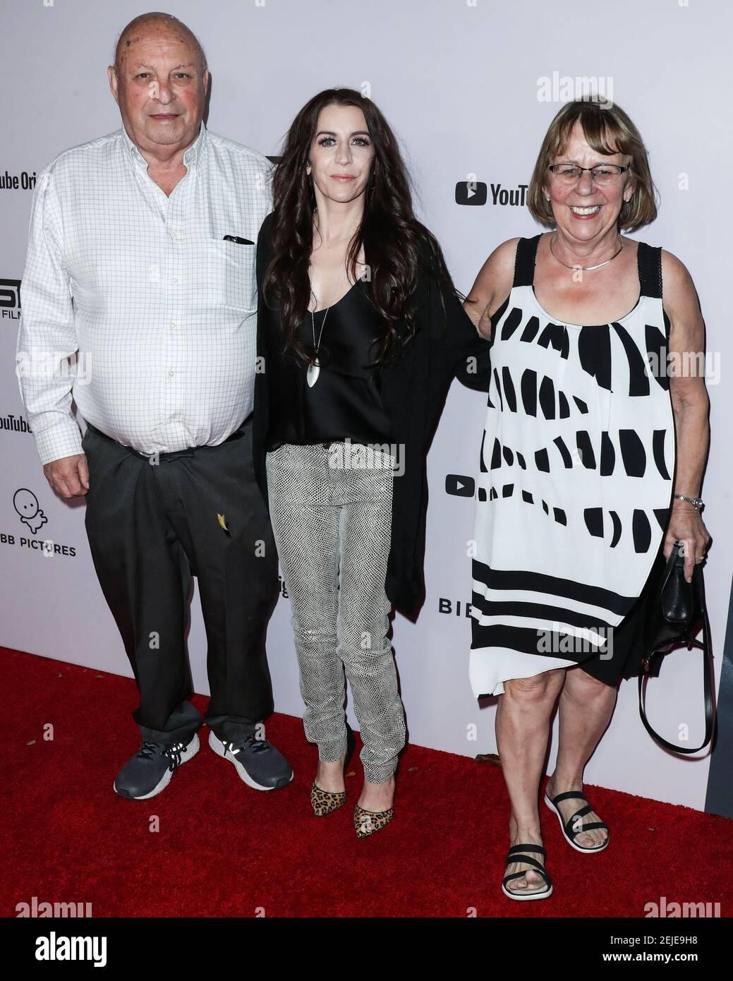 WESTWOOD, LOS ANGELES, CALIFORNIA, USA - JANUARY 27: Bruce Dale, Pattie Mallette and Diane Dale ...