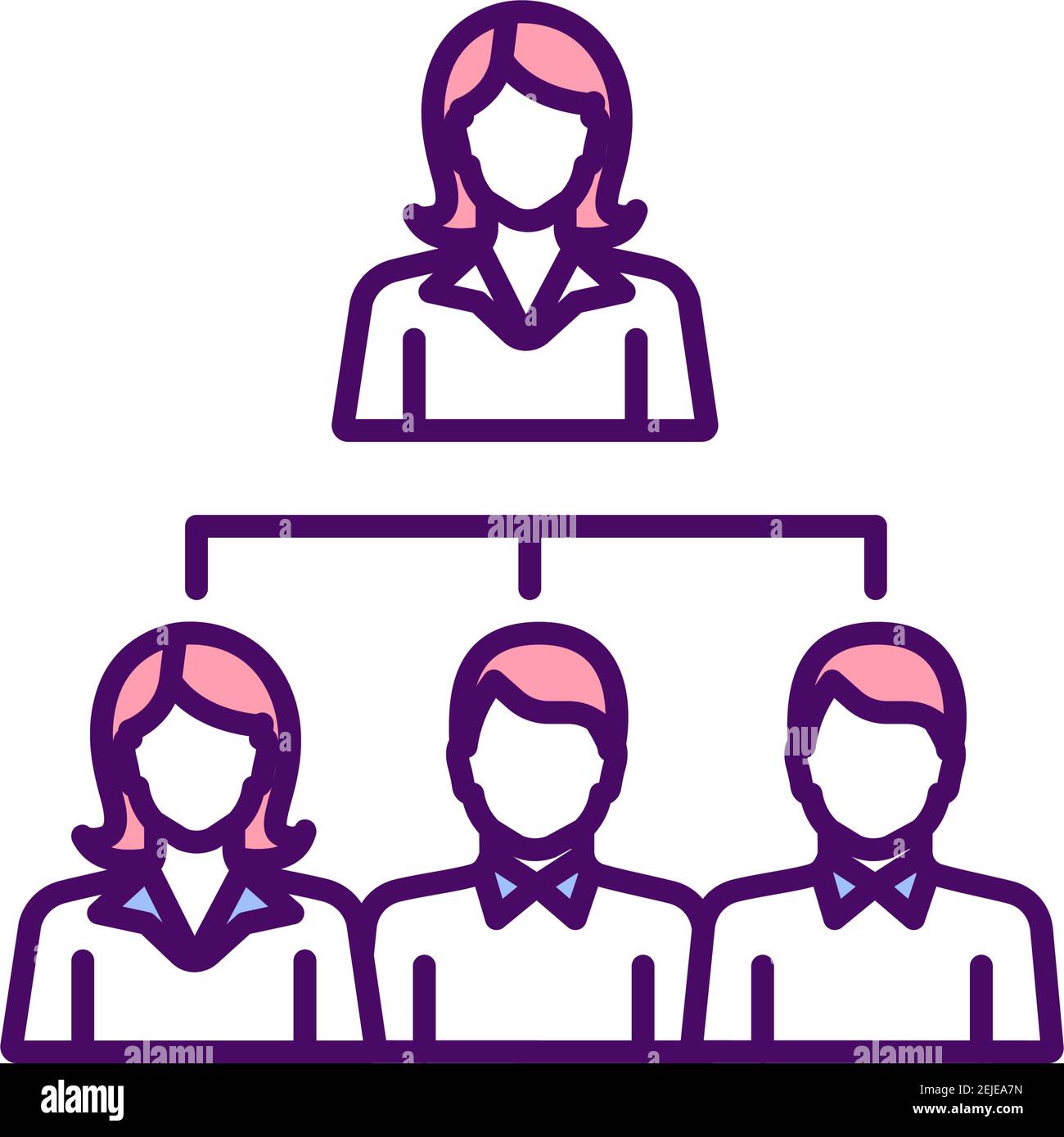 Female leader RGB color icon Stock Vector Image & Art - Alamy