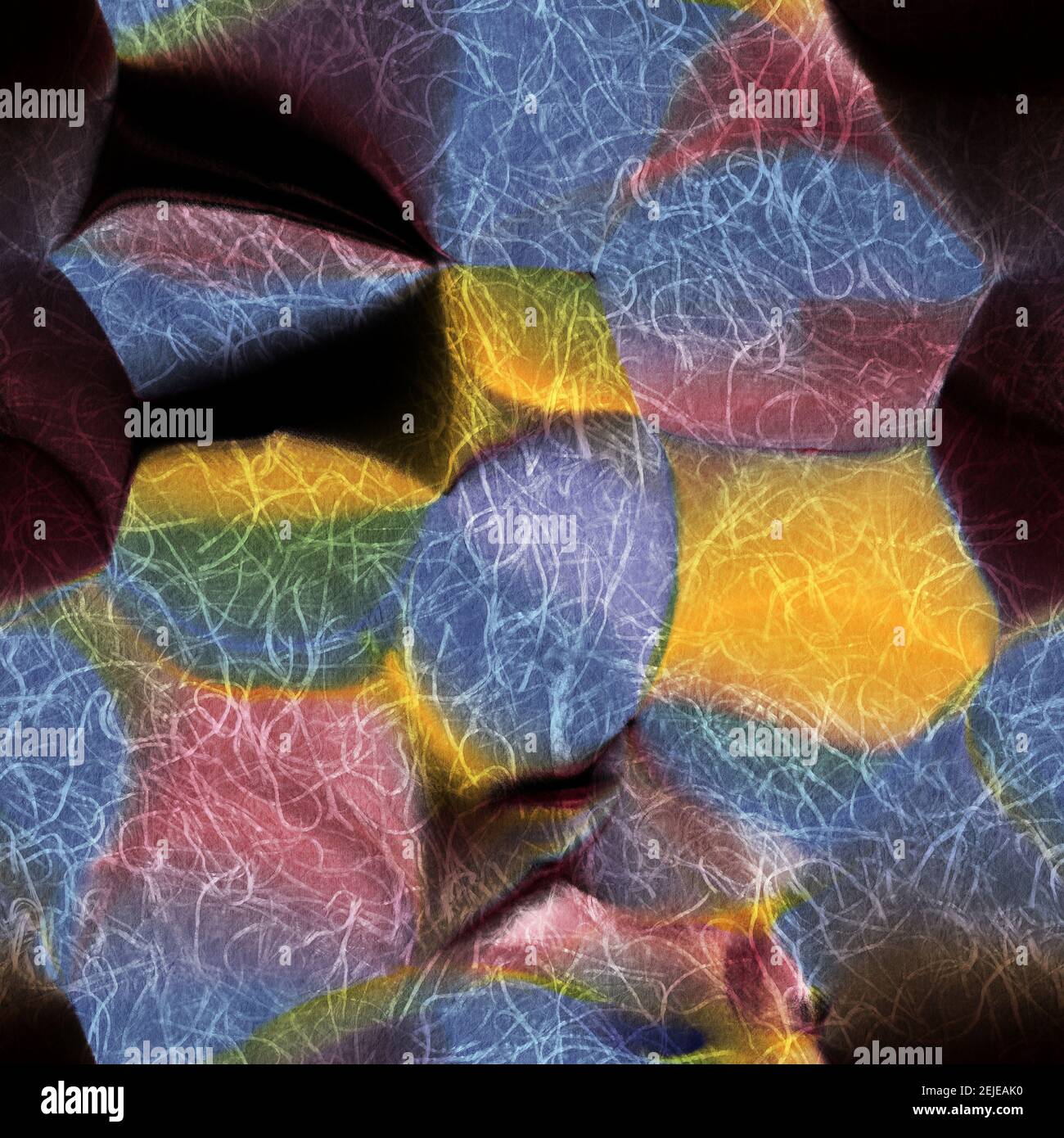 Seamless abstract blobs of color paper texture Stock Photo - Alamy