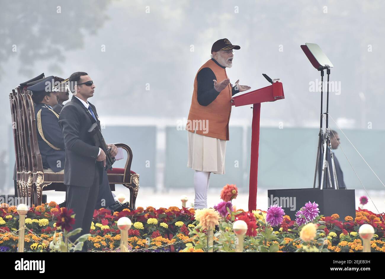 NEW DELHI, INDIA - JANUARY 28: Prime Minister Narendra Modi addresses ...