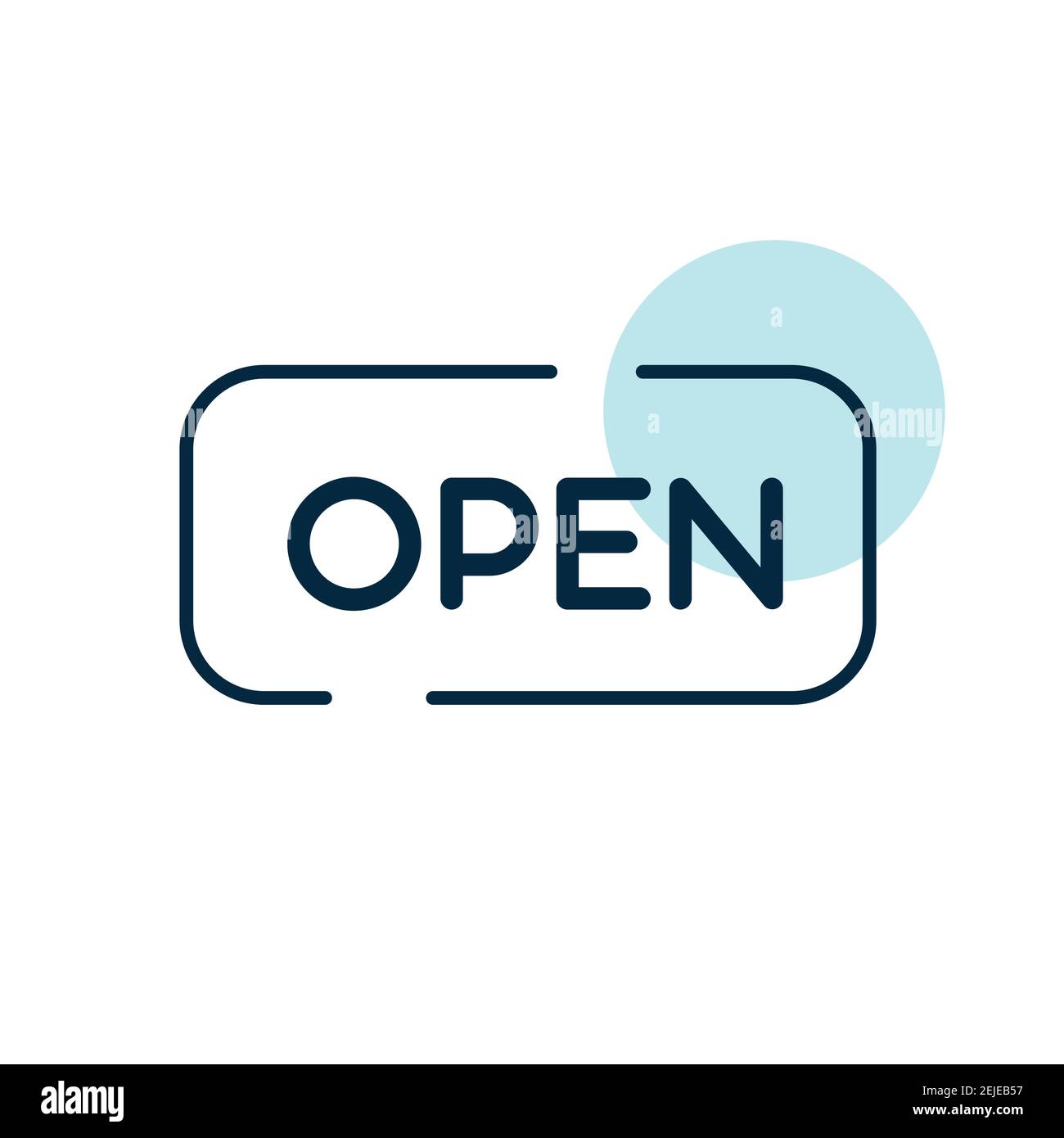 Open vector icon. E-commerce sign. Graph symbol for your web site ...