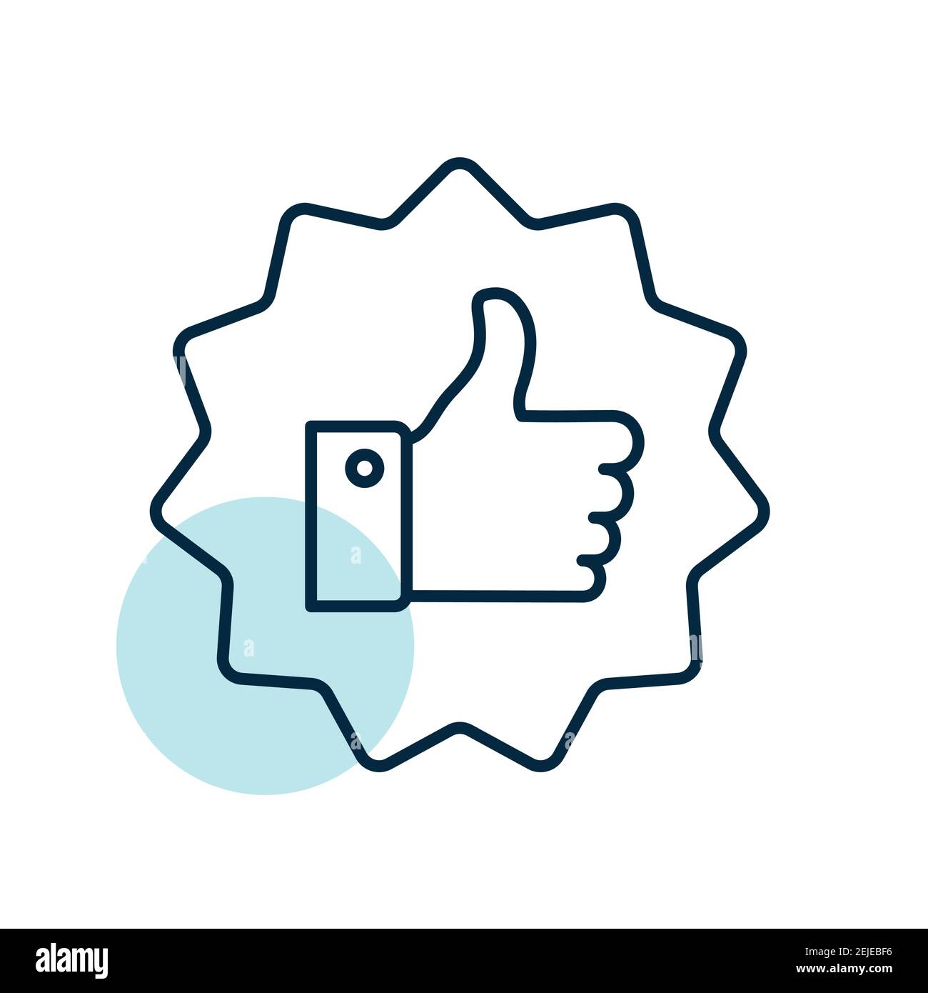 Thumbs up icon. Vector like. E-commerce sign. Graph symbol for your web ...