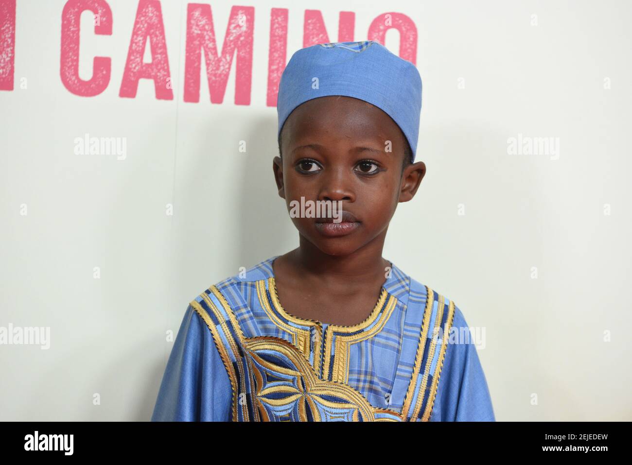 Moustapha Oumarou attends the premiere of 'Adú' ('Emboscada final') at ...