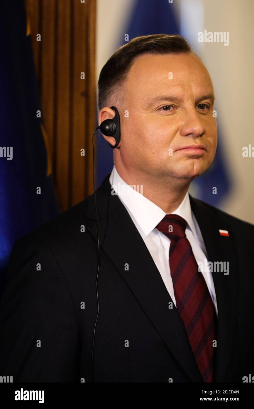 President of Poland, Andrzej Duda attends the official opening of the Consulate of the Republic ...