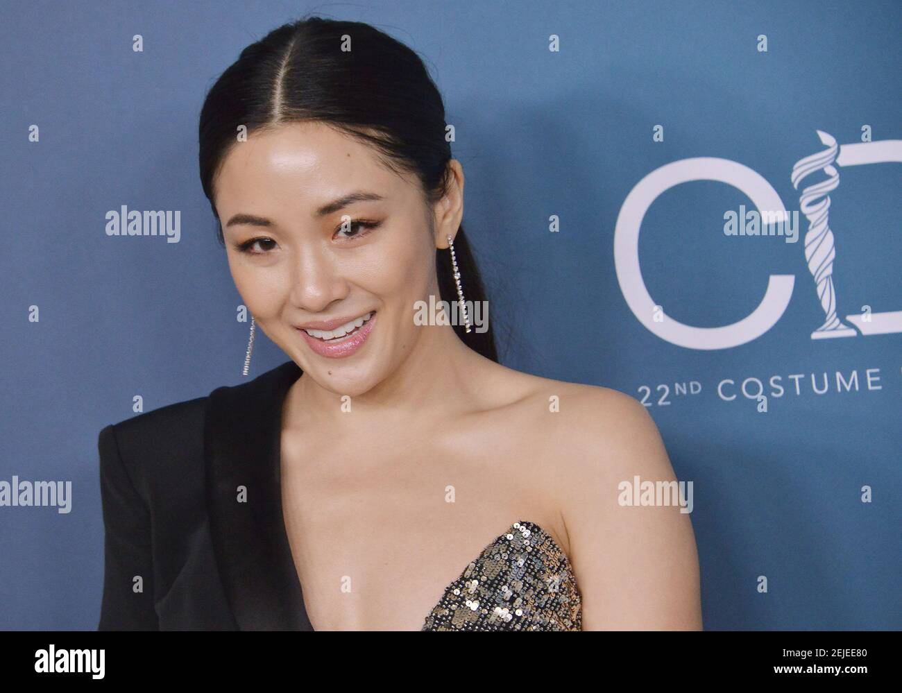 Constance Wu arrives at the 22nd Costume Designers Guild Awards held at ...