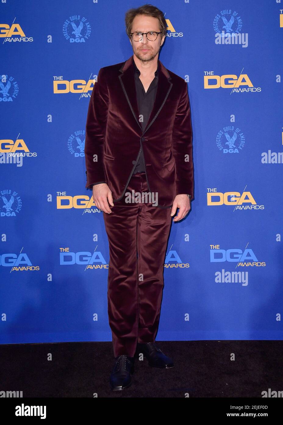 LOS ANGELES, CALIFORNIA, USA - JANUARY 25: Sam Rockwell poses in the ...