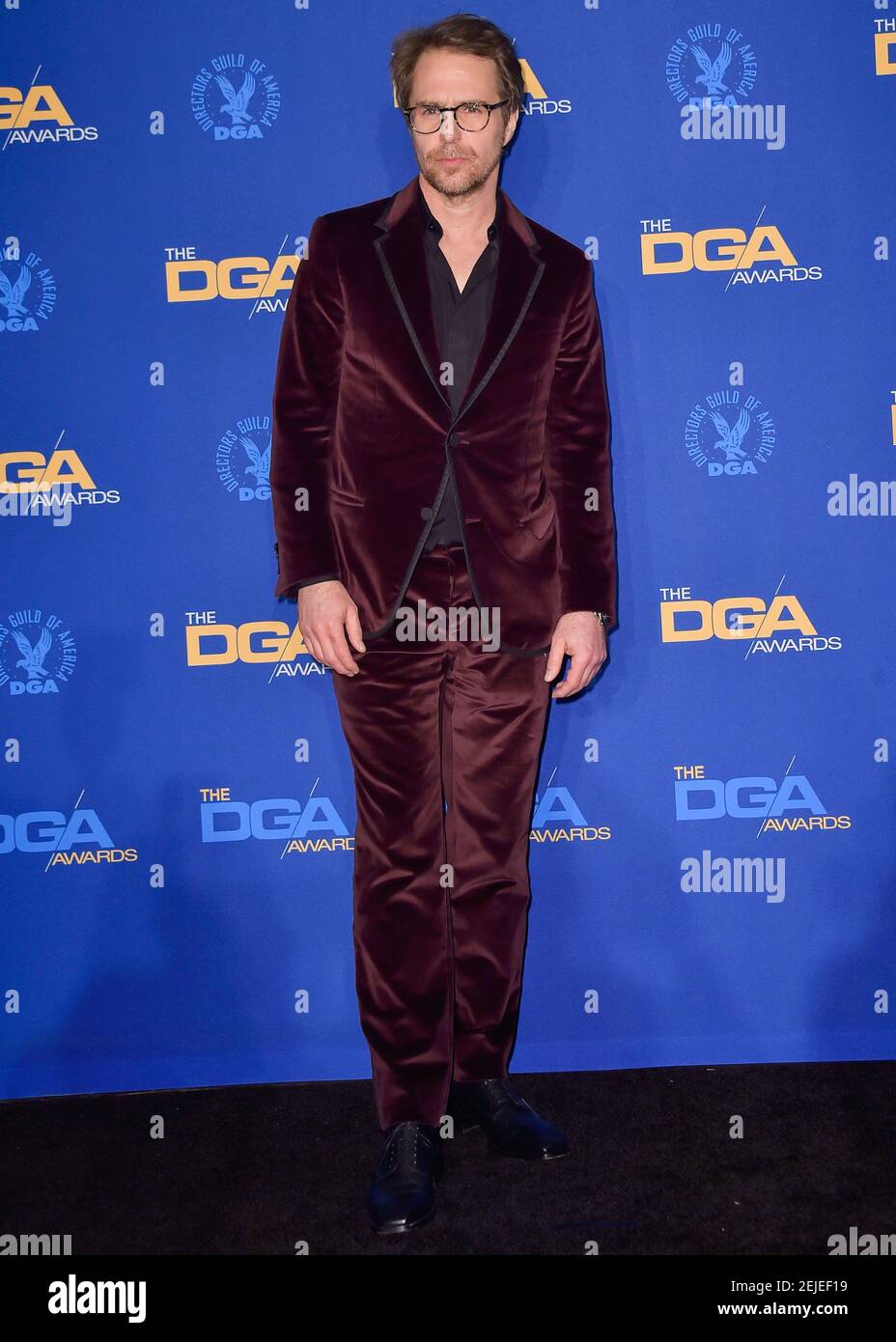 LOS ANGELES, CALIFORNIA, USA - JANUARY 25: Sam Rockwell poses in the ...