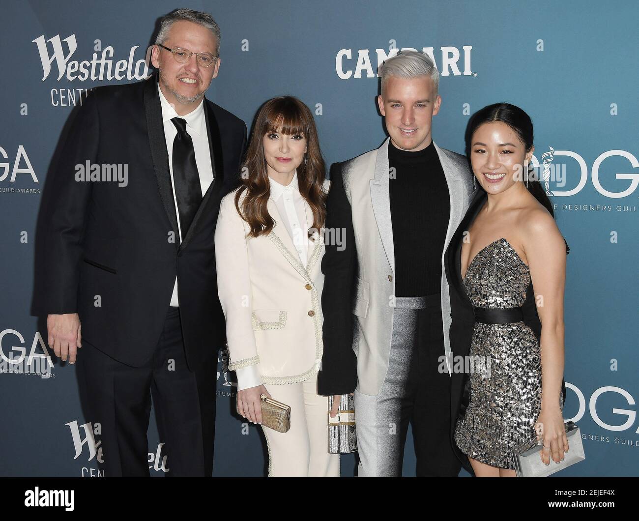 (L-R) Adam McKay, Lorene Scafaria, Mitchell Travers and Constance Wu at ...