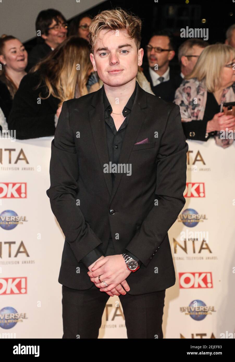 Jack Maynard attends the National Television Awards 2020 at The O2 ...