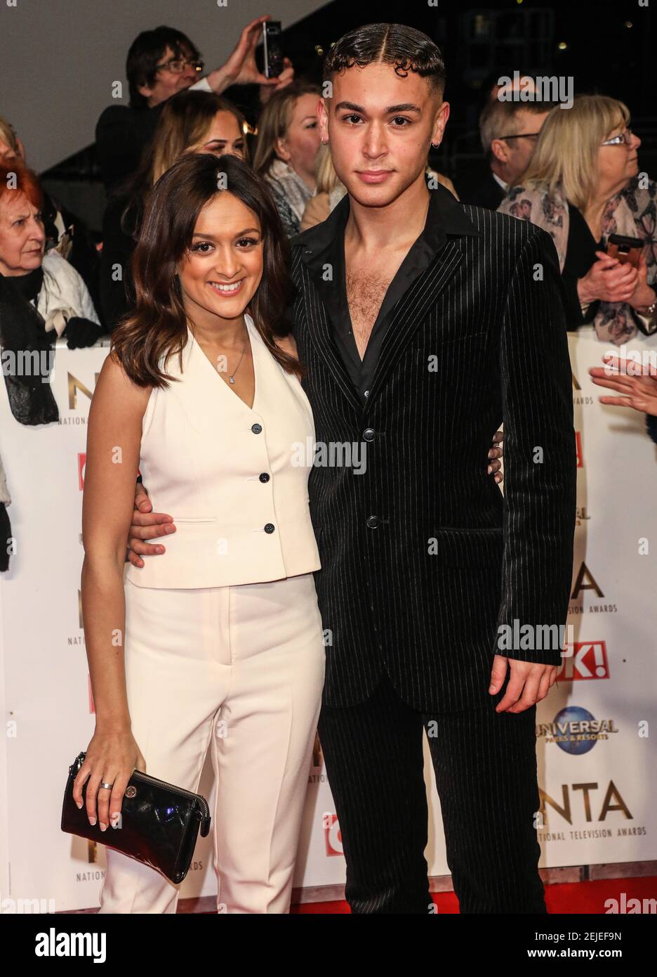 Amy Lee Hickman and Shaheen Jafargholi attend the National Television ...