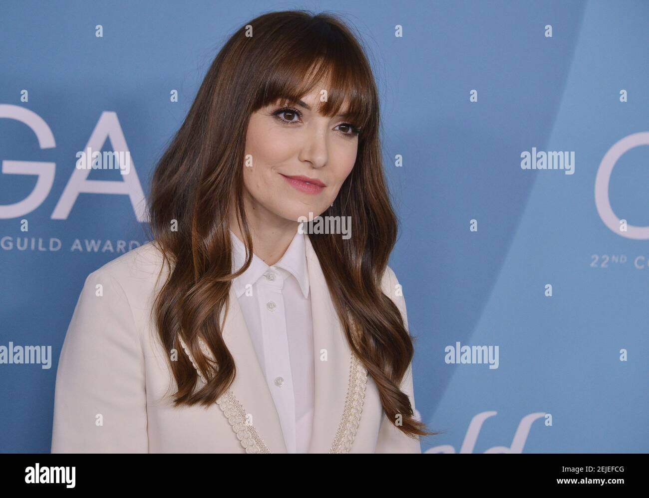 Lorene Scafaria arrives at the 22nd Costume Designers Guild Awards held ...