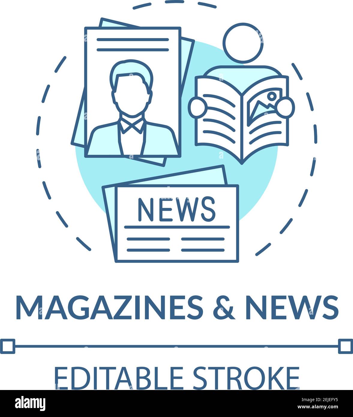 Magazines and news concept icon Stock Vector Image & Art - Alamy