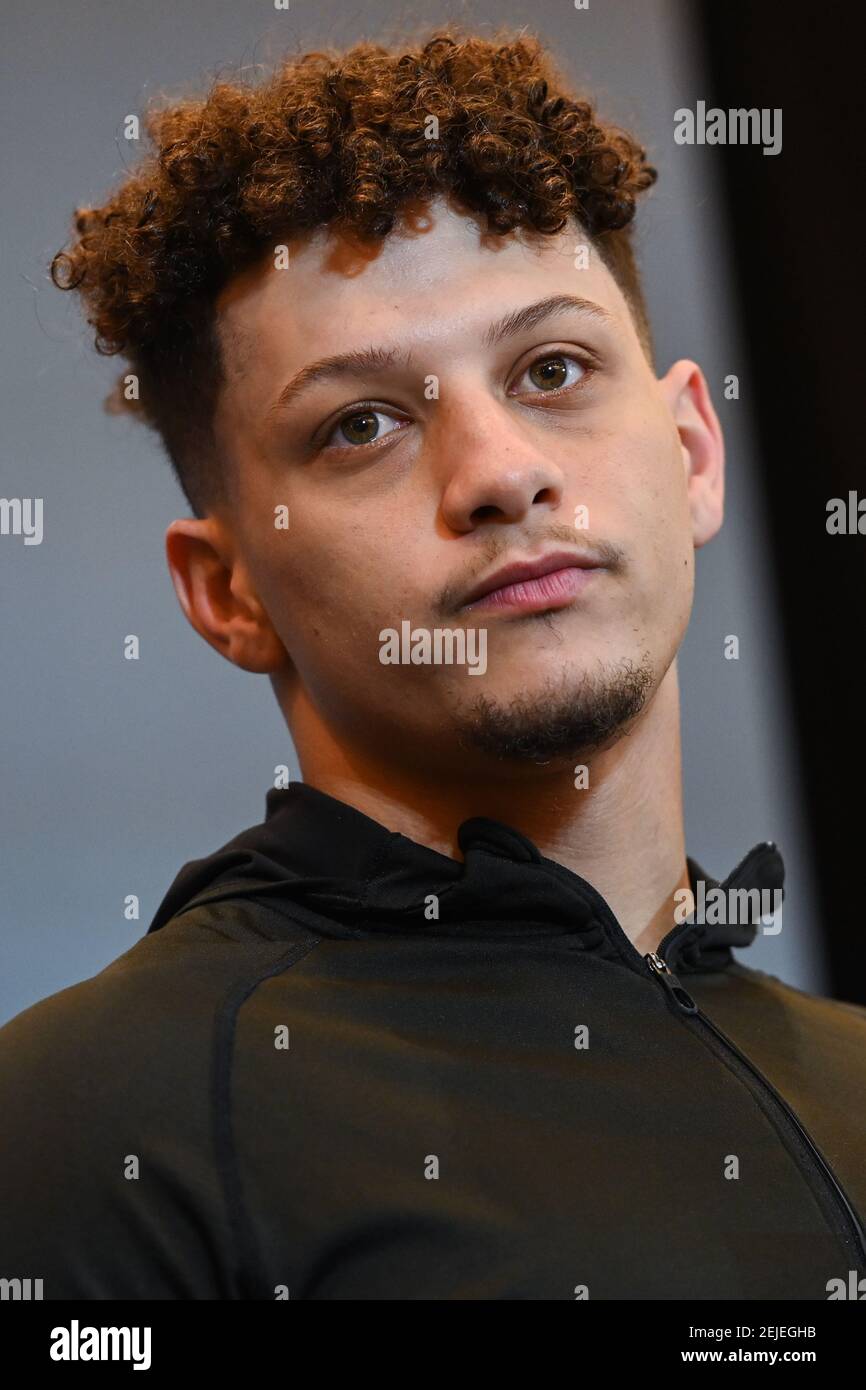 Kansas City Chiefs quarterback Patrick Mahomes during the Super Bowl ...