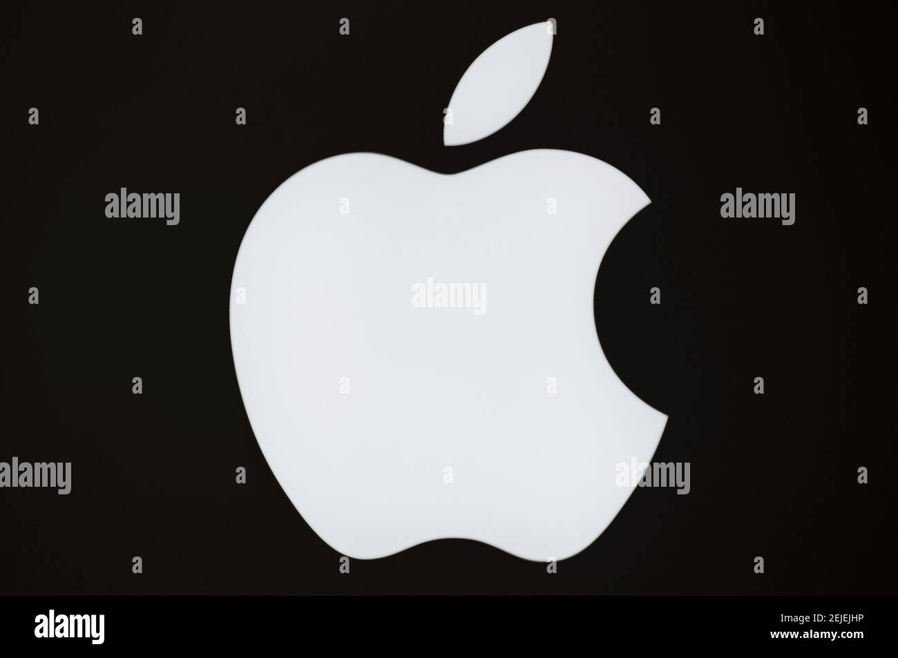 American multinational technology company Apple store and logo seen in ...