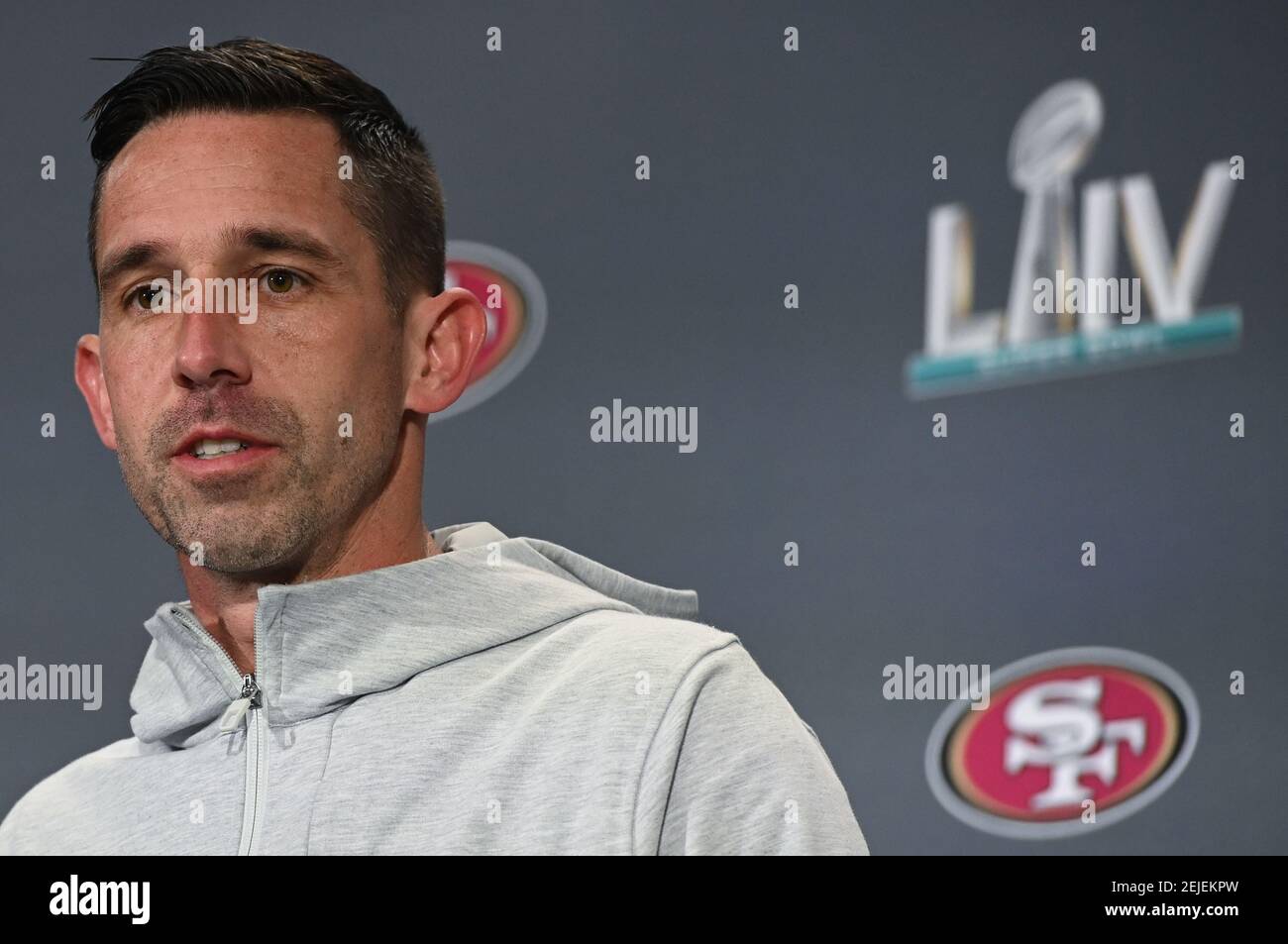 San Francisco 49ers head coach Kyle Shanahan during the Super Bowl LIV ...