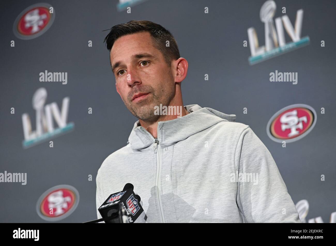 San Francisco 49ers head coach Kyle Shanahan during the Super Bowl LIV ...