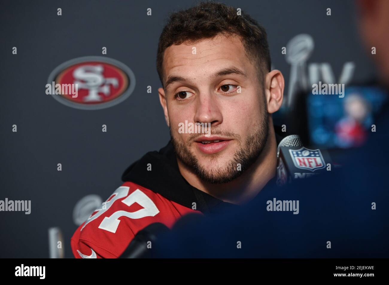 San Francisco 49ers #97 defensive end Nick Bosa during the Super Bowl ...