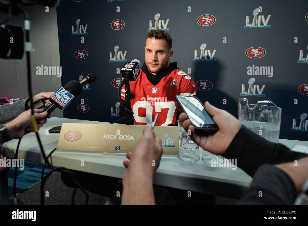 San Francisco 49ers #97 defensive end Nick Bosa during the Super Bowl ...