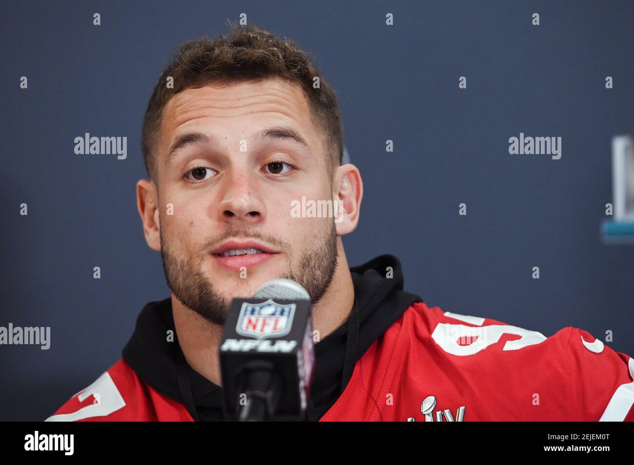 San Francisco 49ers #97 defensive end Nick Bosa during the Super Bowl ...