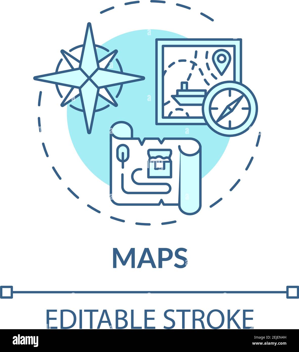 Maps concept icon Stock Vector Image & Art - Alamy
