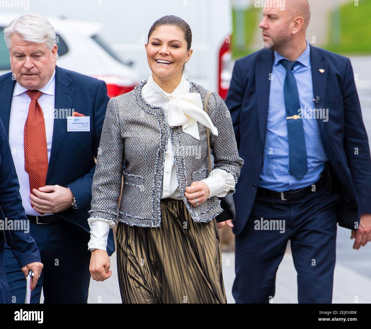 Crown Princess Victoria and Prince Daniel during their visit to Medicon ...