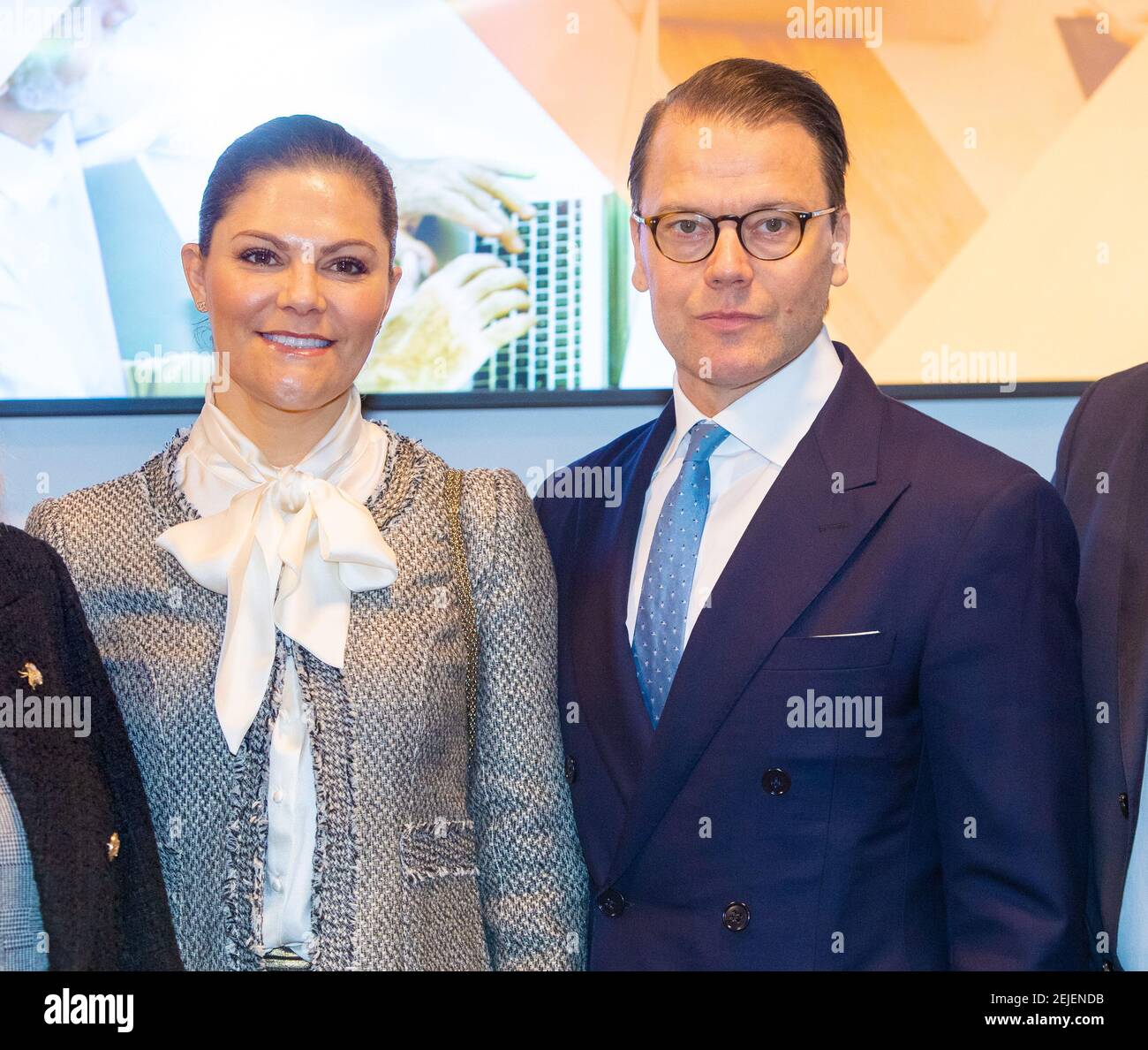 Crown Princess Victoria and Prince Daniel during their visit to Medicon ...