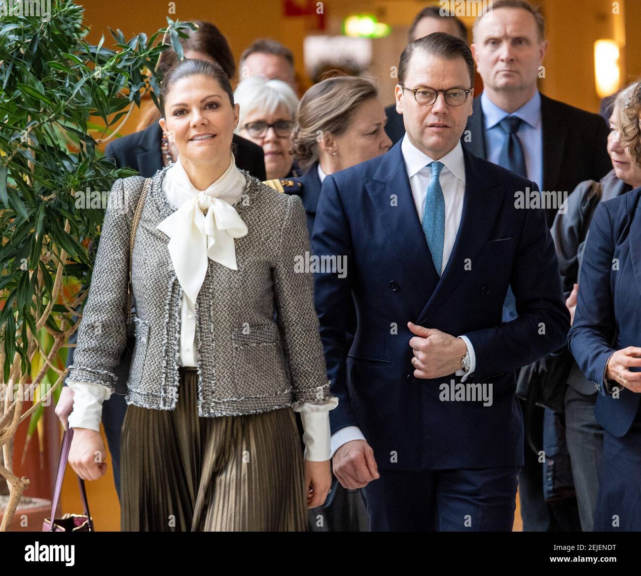 Crown Princess Victoria and Prince Daniel during their visit to Medicon ...