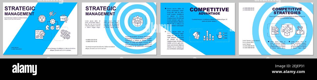 Strategic management brochure template Stock Vector Image & Art - Alamy