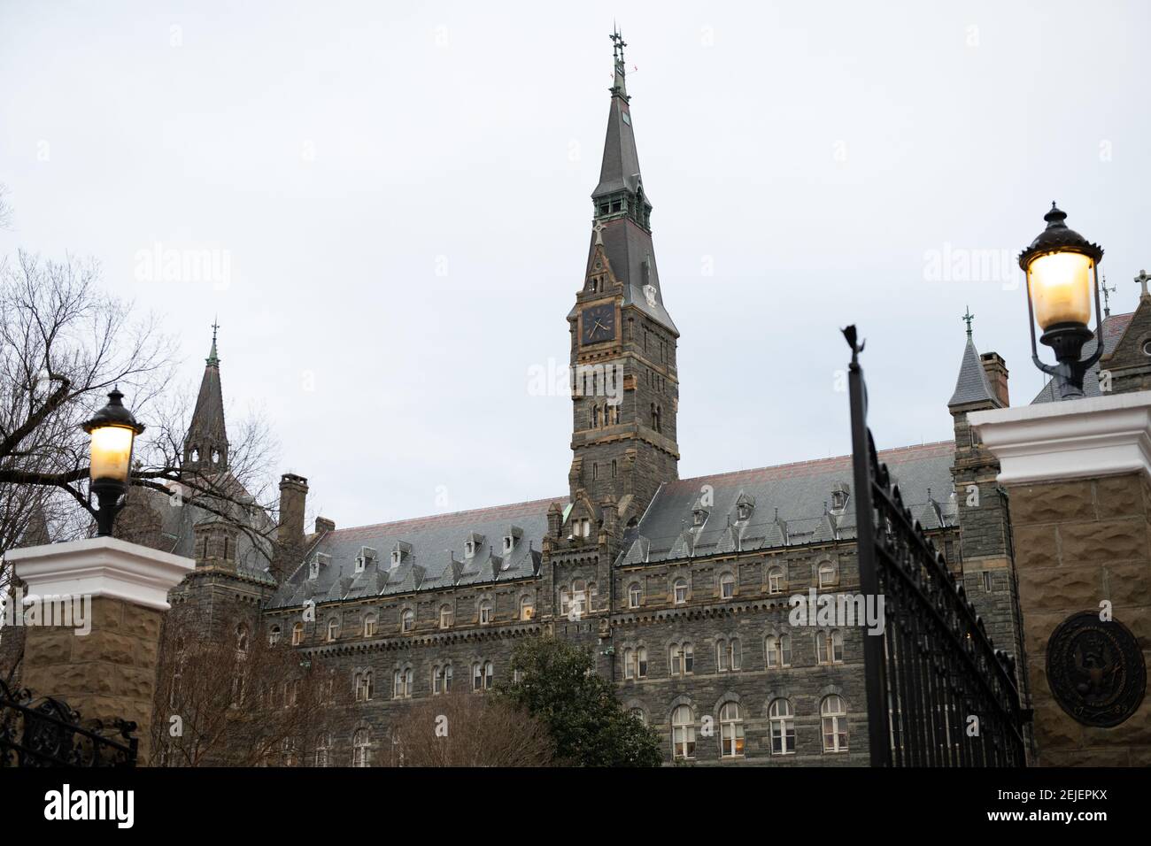 A general view of Healy Hall, the flagship building on the main campus ...