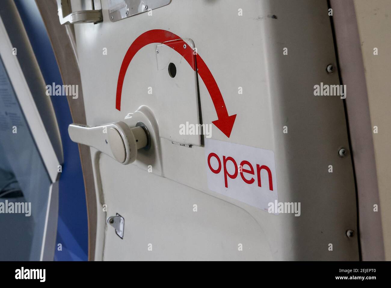 AMSTERDAM, 30-01-2020 ,Schiphol Airport Dutchnews, emergency exit ...