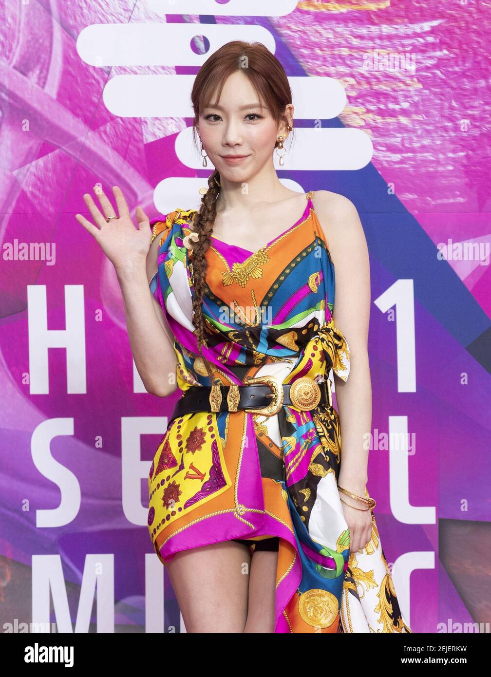 South Korean K-Pop singer Taeyeon, member of K-Pop boy group Girls ...