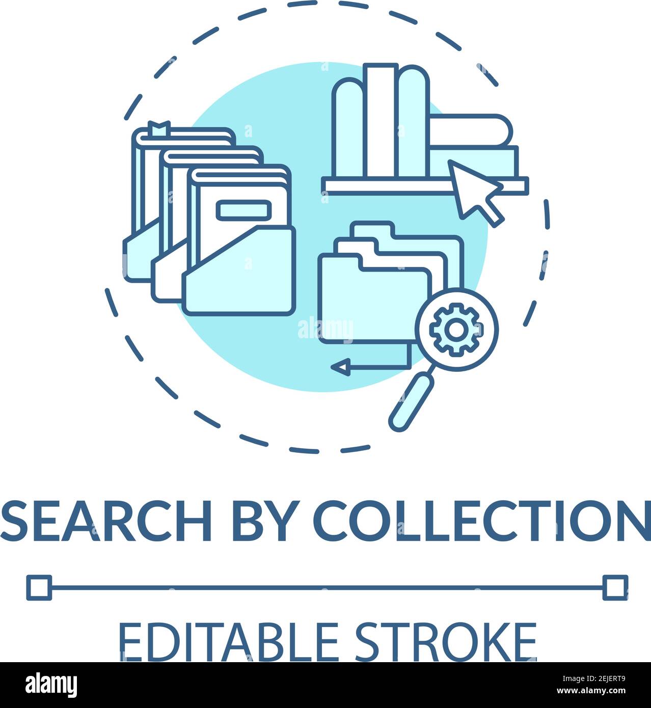 Search by collection concept icon Stock Vector Image & Art - Alamy