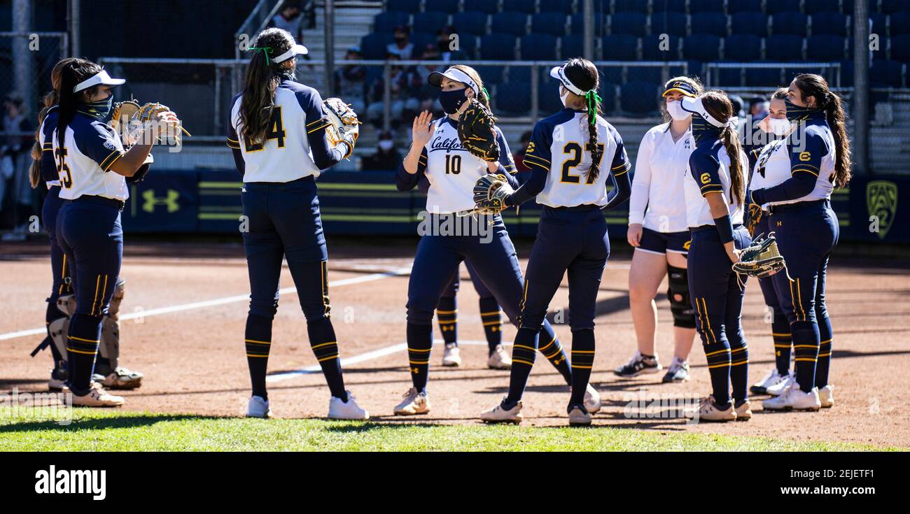 February 21, 2021 Berkeley CA U.S.A. California infielder Candace ...