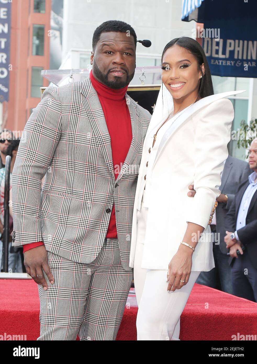 50 Cent and Jamira Haines attend 50 Cent (Curtis Jackson III) being ...