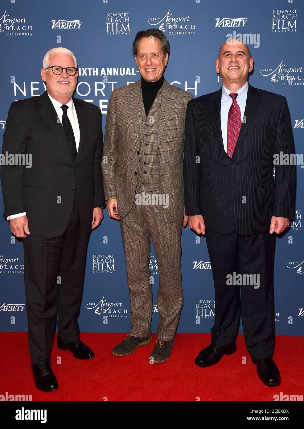 Gary Sherwin, Richard E Grant and Gregg Schwenk attend the Newport ...