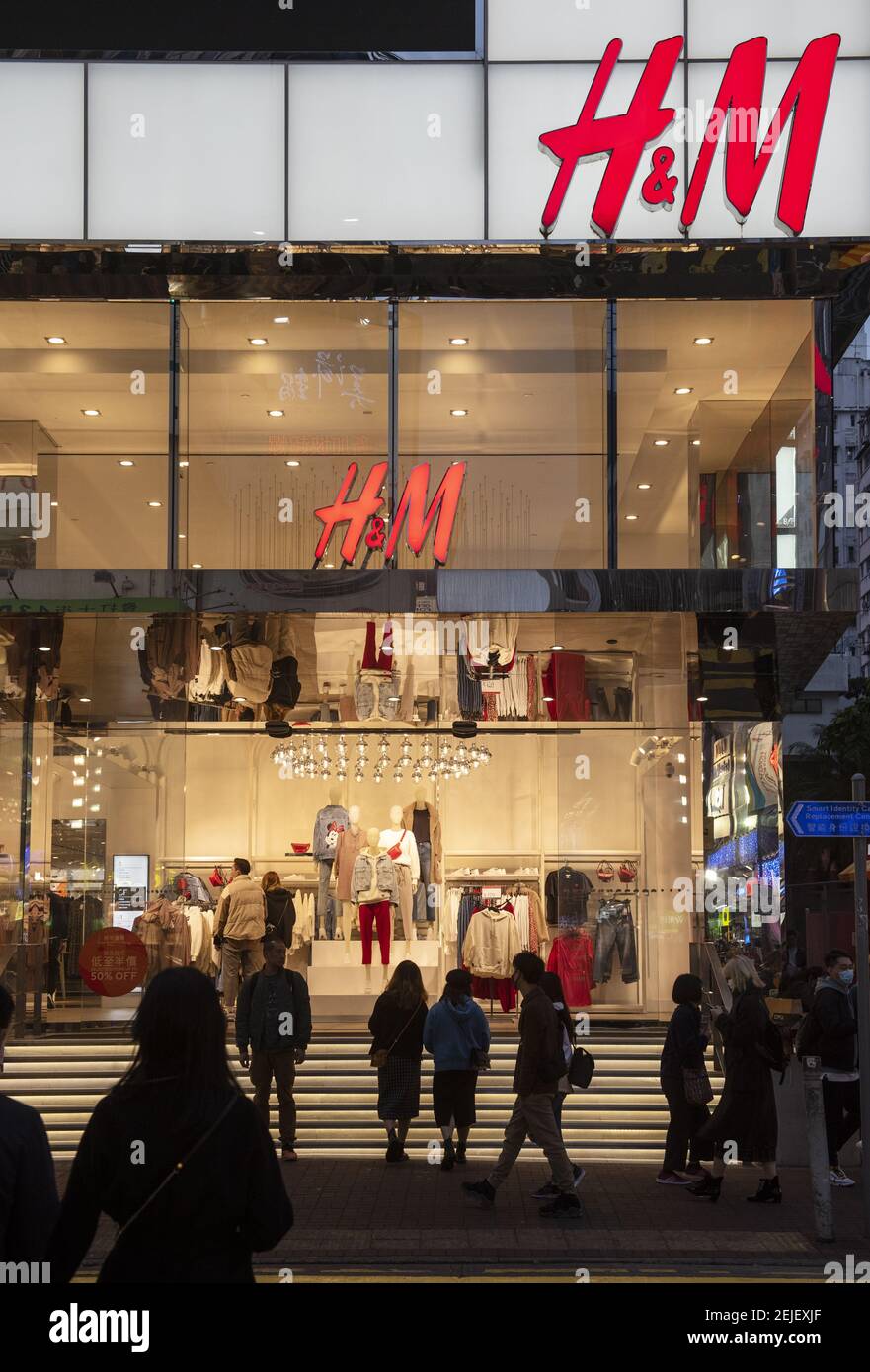 Swedish multinational clothing design retail company Hennes & Mauritz ...