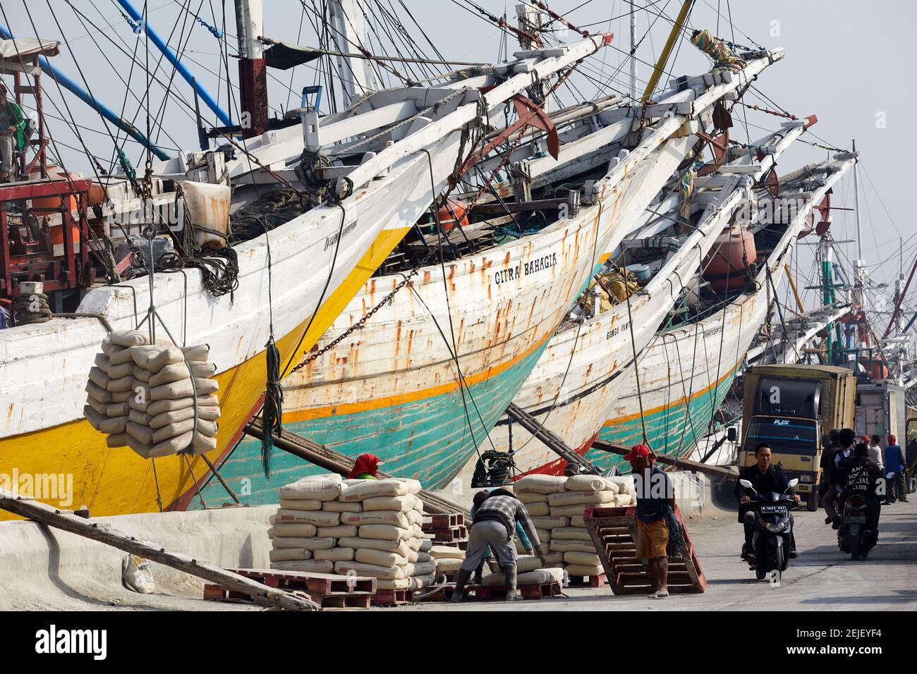 Pinisi (sometimes spelled Phinisi) are a type of two-masted schooner ...