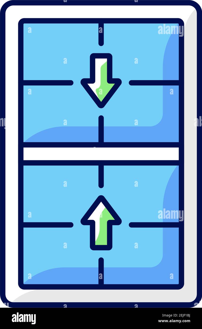 Double-hung windows RGB color icon Stock Vector Image & Art - Alamy