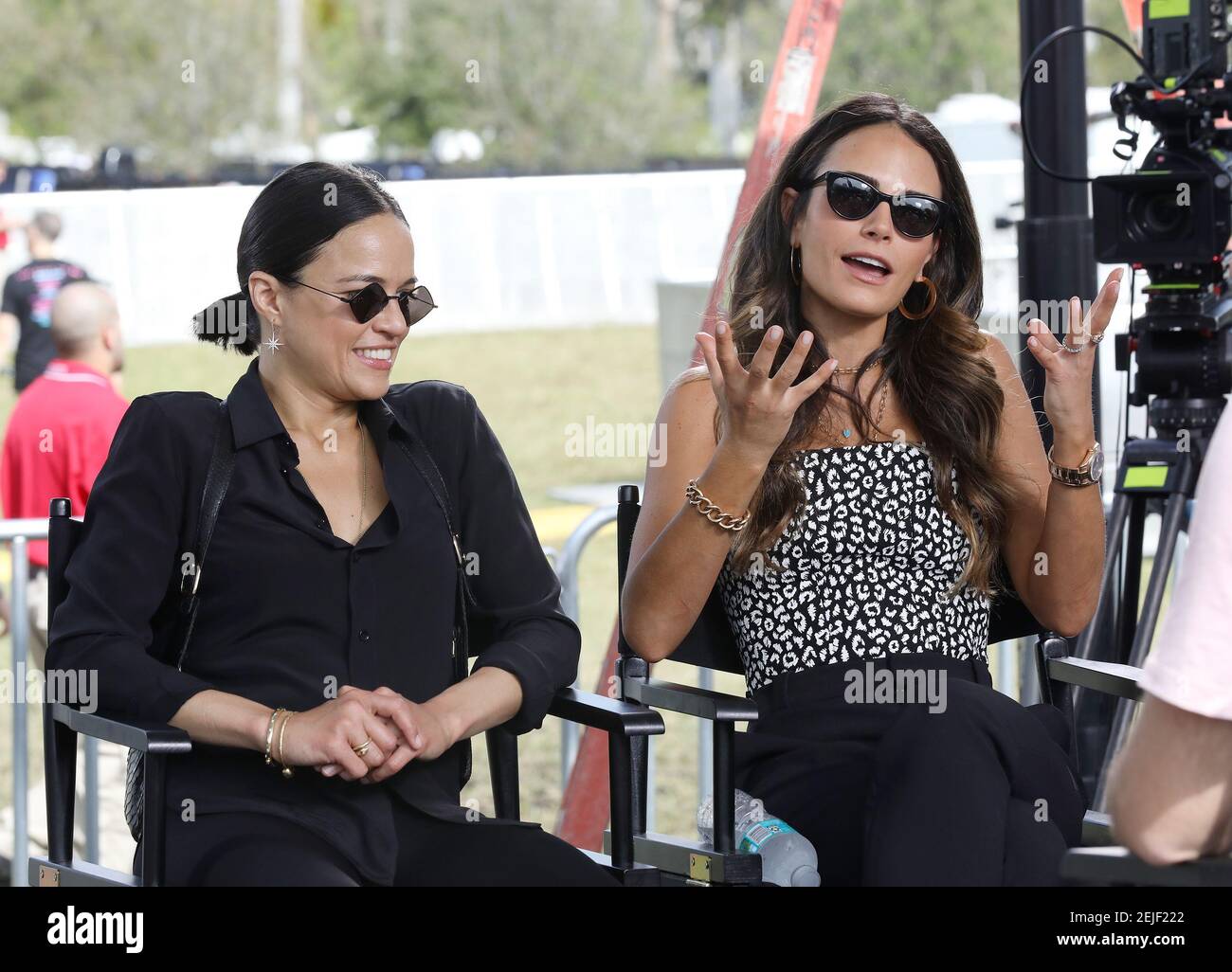 Michelle Rodriguez and Jordana Brewster attend Universal Pictures ...