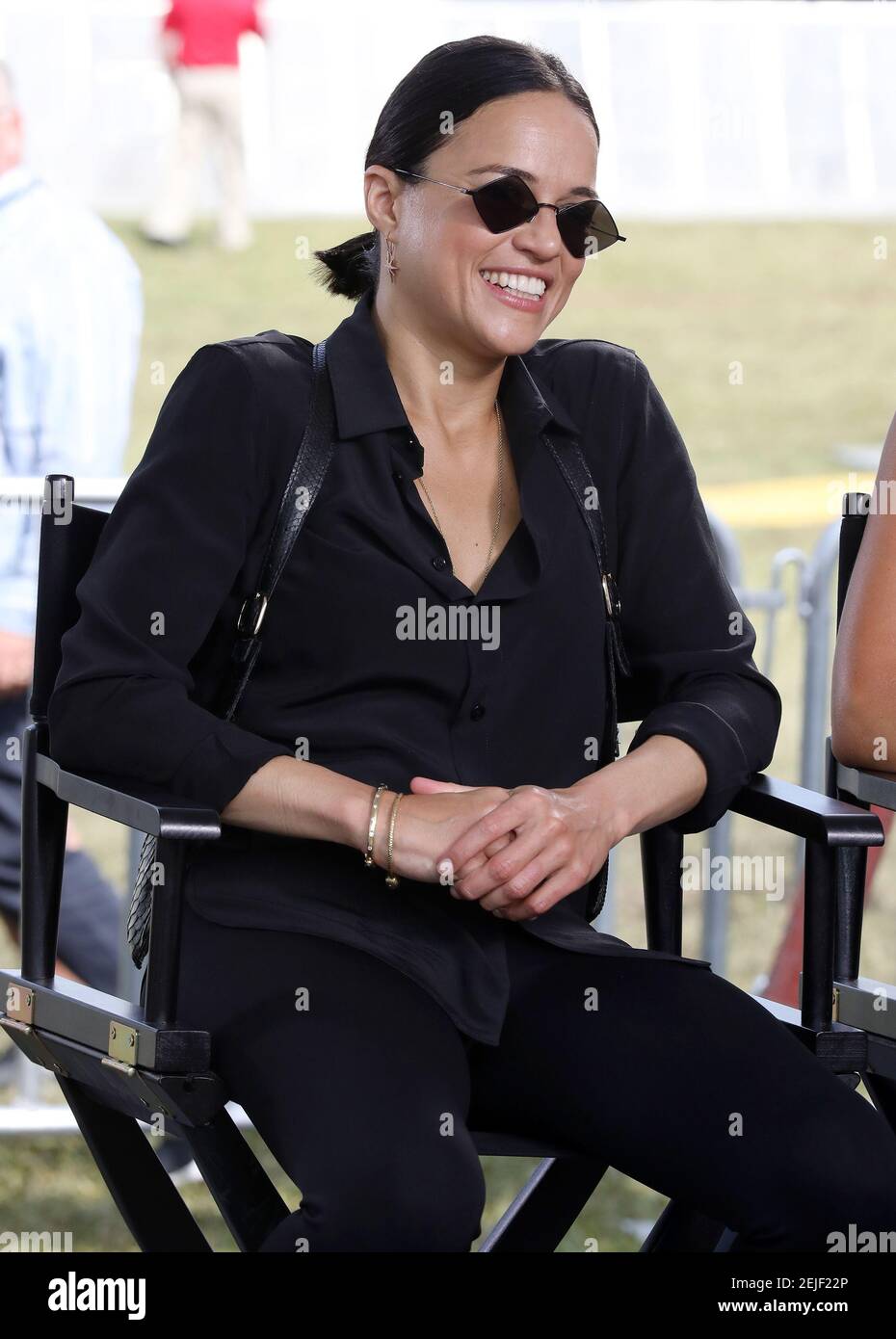 Michelle Rodriguez attends Universal Pictures Presents The Road To F9 ...