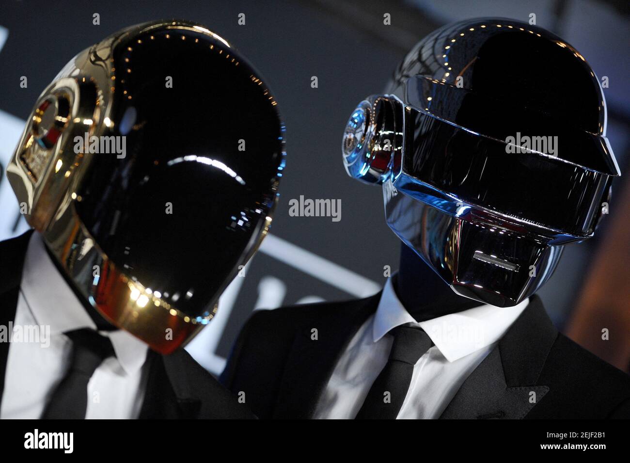 Daft punk arriving at the mtv video music awards 2013 hi-res stock ...