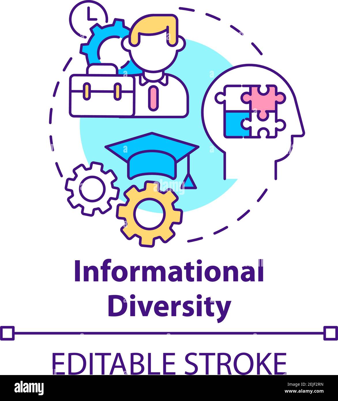 Informational diversity concept icon Stock Vector Image & Art - Alamy