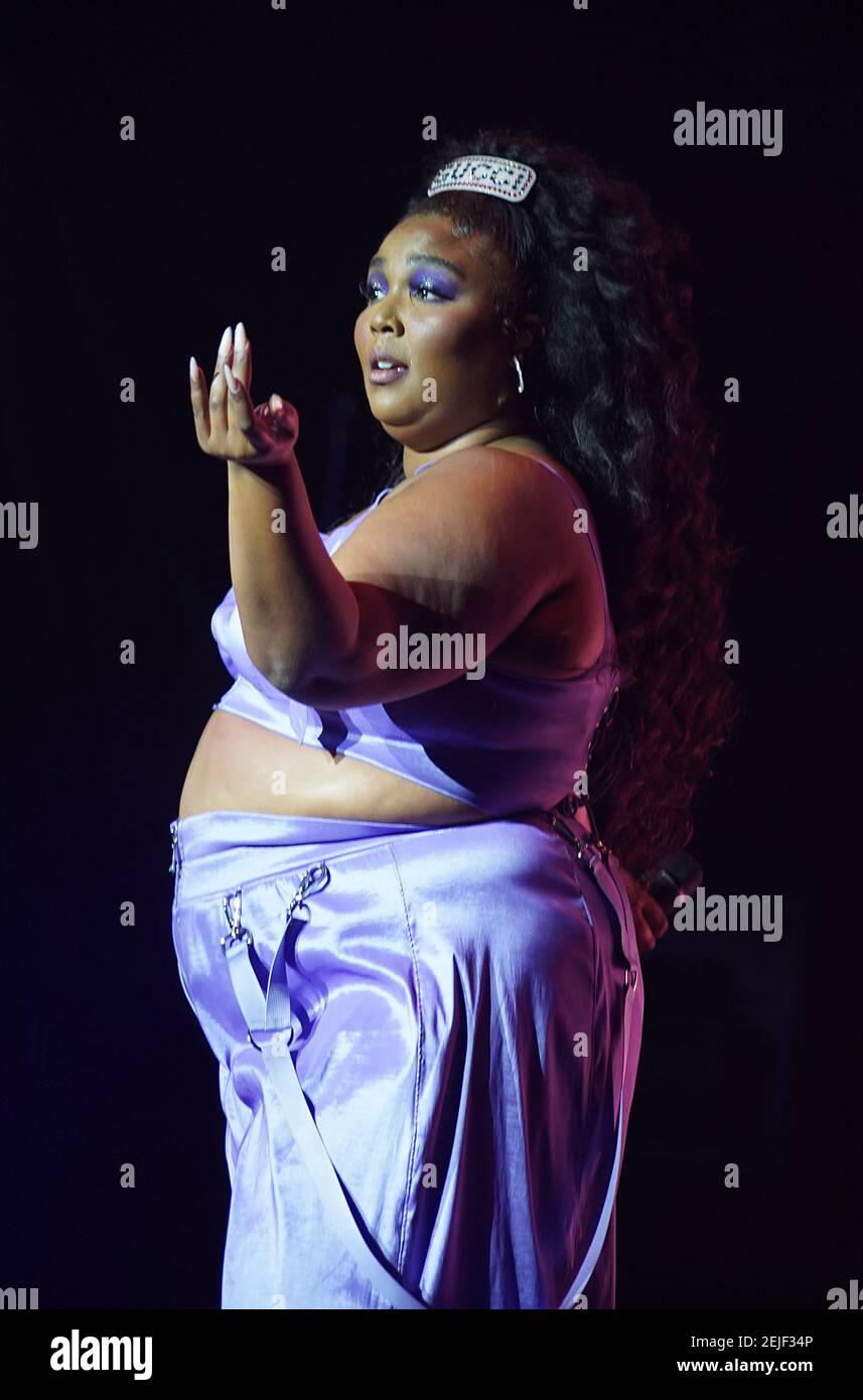 MIAMI, FLORIDA - JANUARY 31: Lizzo performs during the Pepsi Zero Sugar ...