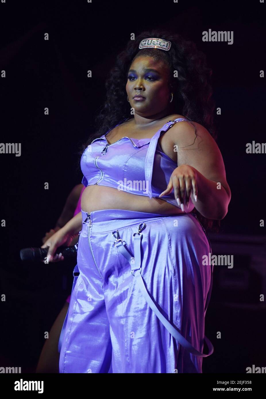 MIAMI, FLORIDA - JANUARY 31: Lizzo performs during the Pepsi Zero Sugar ...