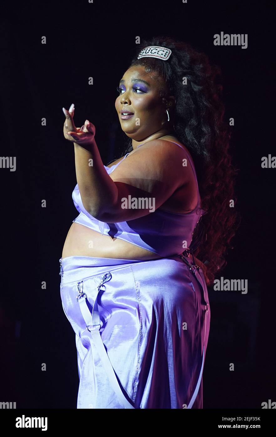 MIAMI, FLORIDA - JANUARY 31: Lizzo performs during the Pepsi Zero Sugar ...