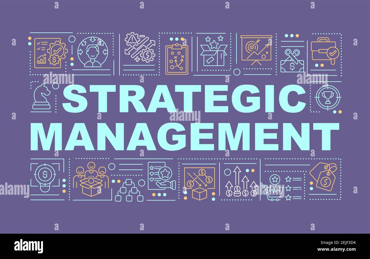 Strategic management word concepts banner Stock Vector Image & Art - Alamy