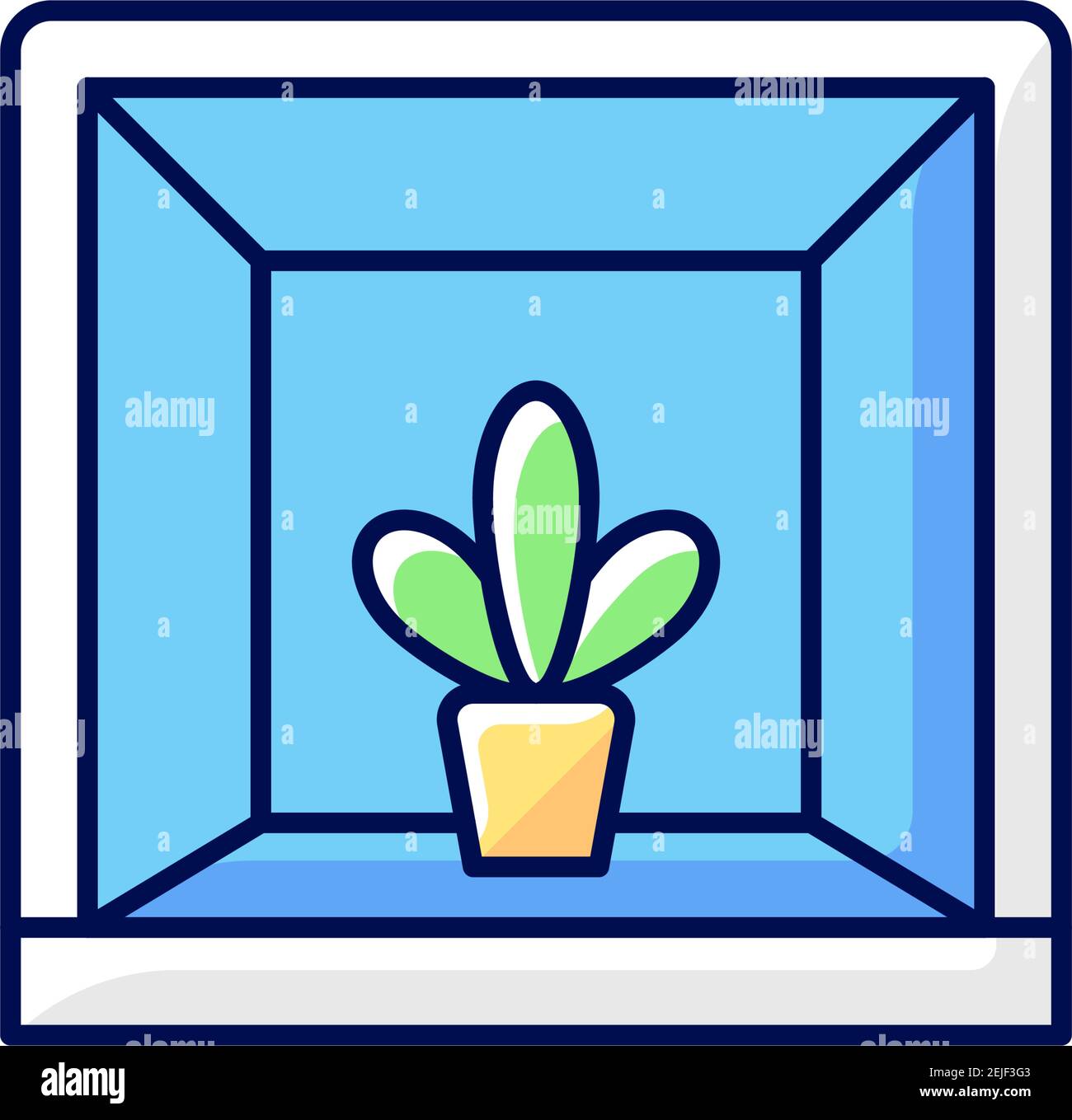 Window garden view Cut Out Stock Images & Pictures - Alamy